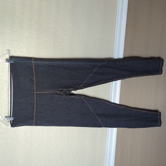 Prana | Pants & Jumpsuits | Prana Grey Capris With Brown Stitching In L ...